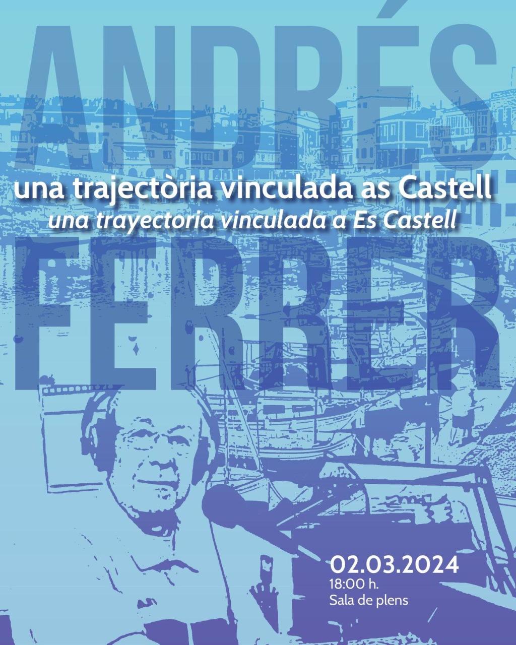 Homenaje a Andrés Ferrer en Es Castell, por su larga trayectoria en la ...