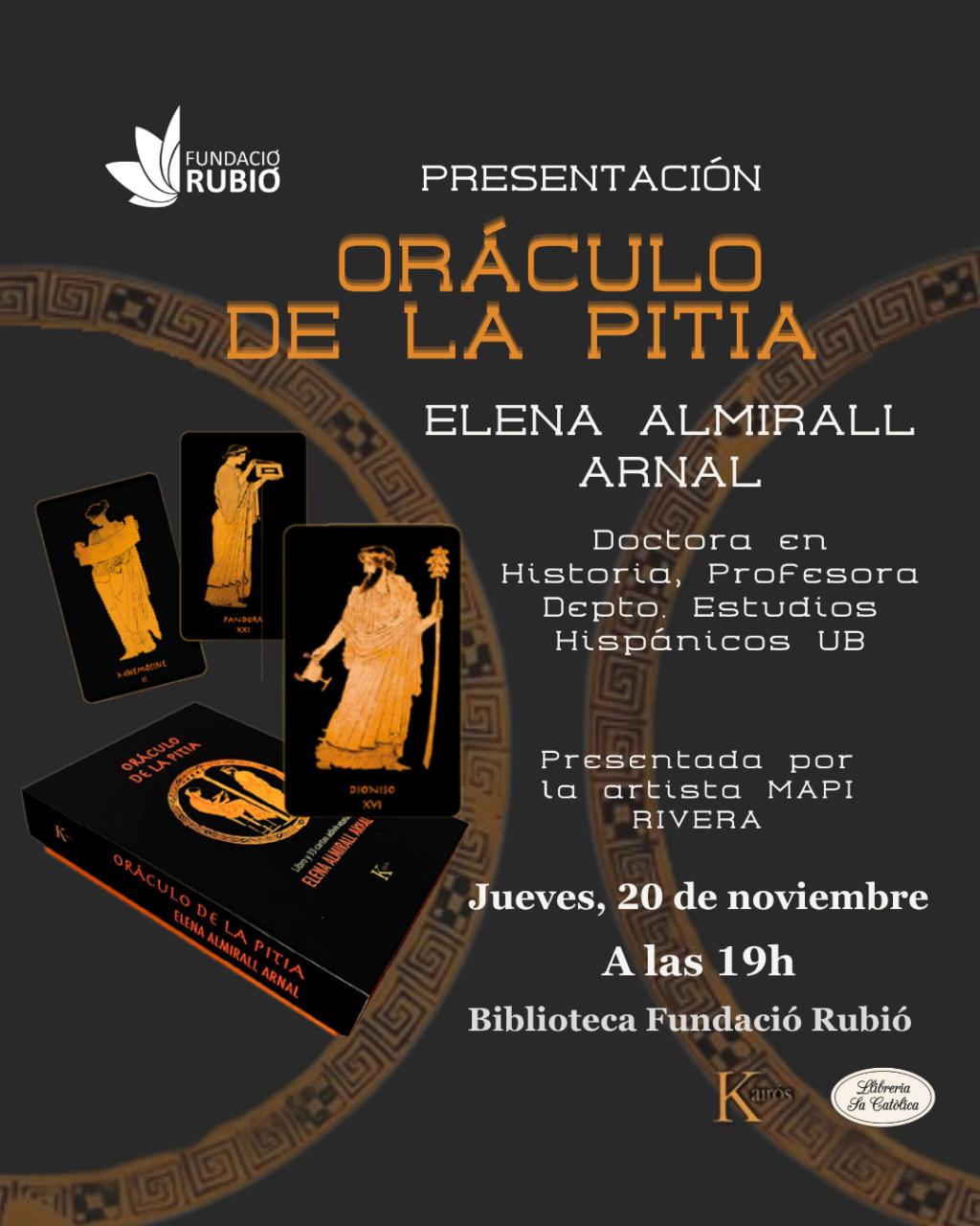 Presentación del libro 'Oráculo de la Pitia' en Maó
