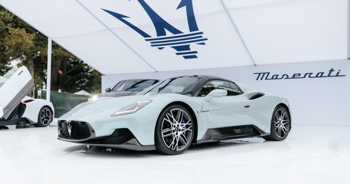 Maserati presentó el nuevo MC20 Cielo en California