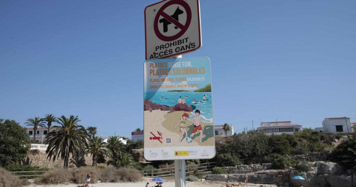Todas las playas de Menorca, excepto cinco, están expuestas al humo del ...