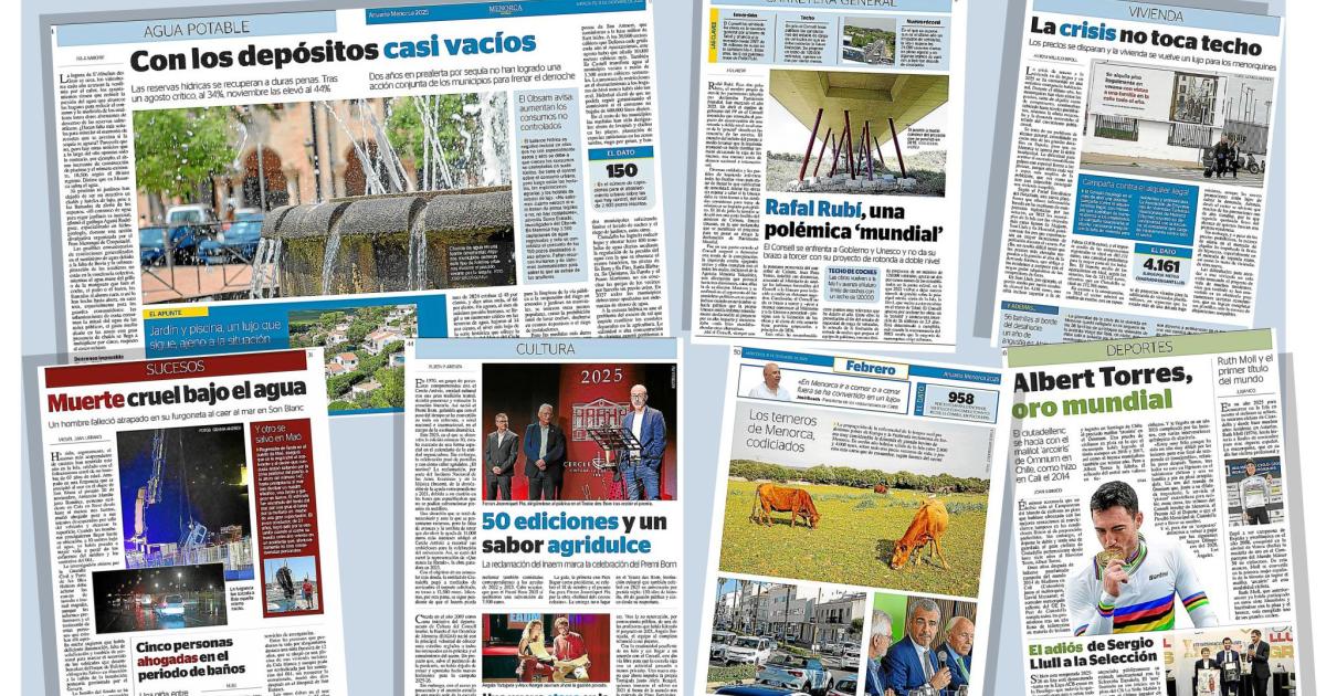 Llega a las librerías de Menorca el repaso imprescindible al 2025 que acaba